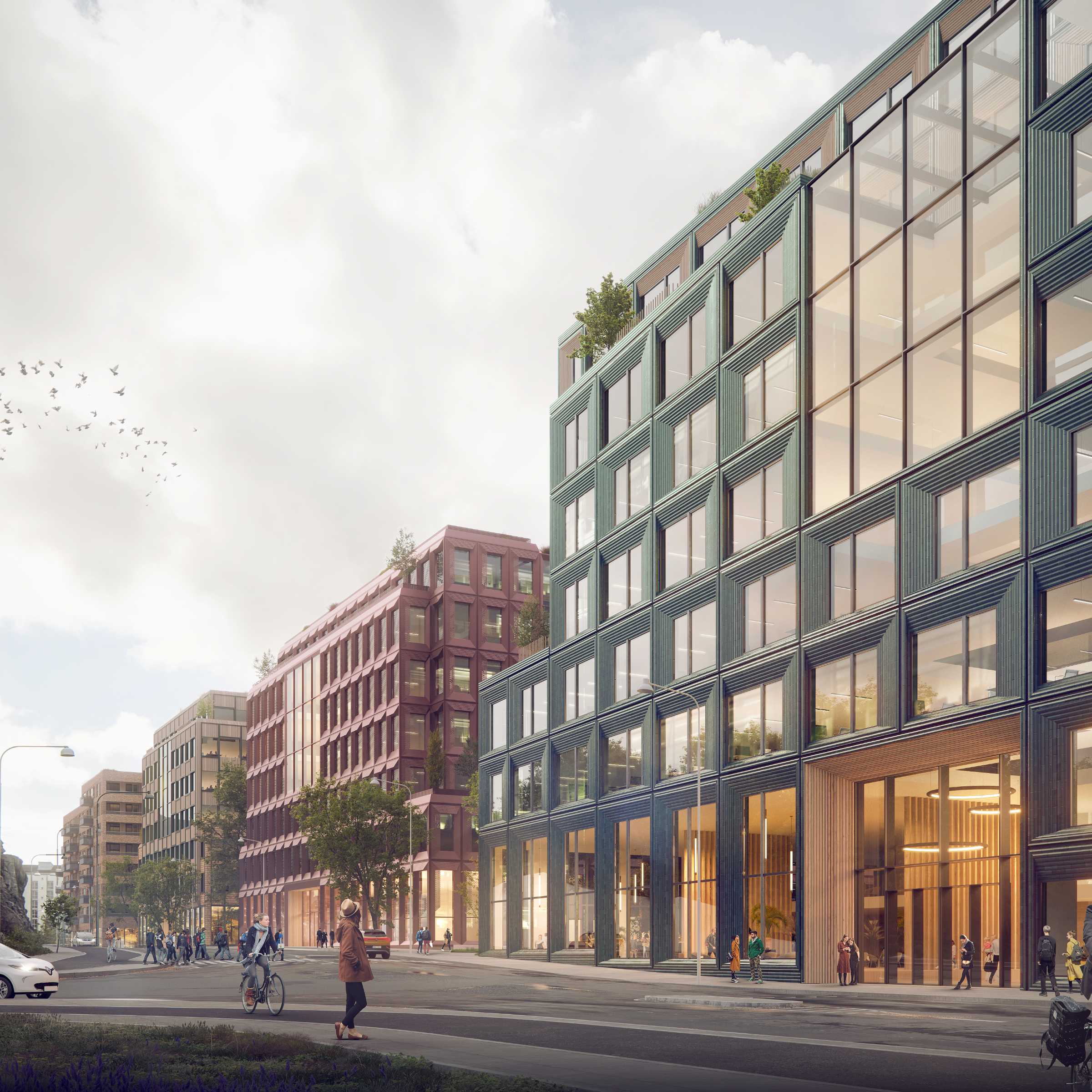 C.F. Møller Architects designs green urban environment with new offices ...
