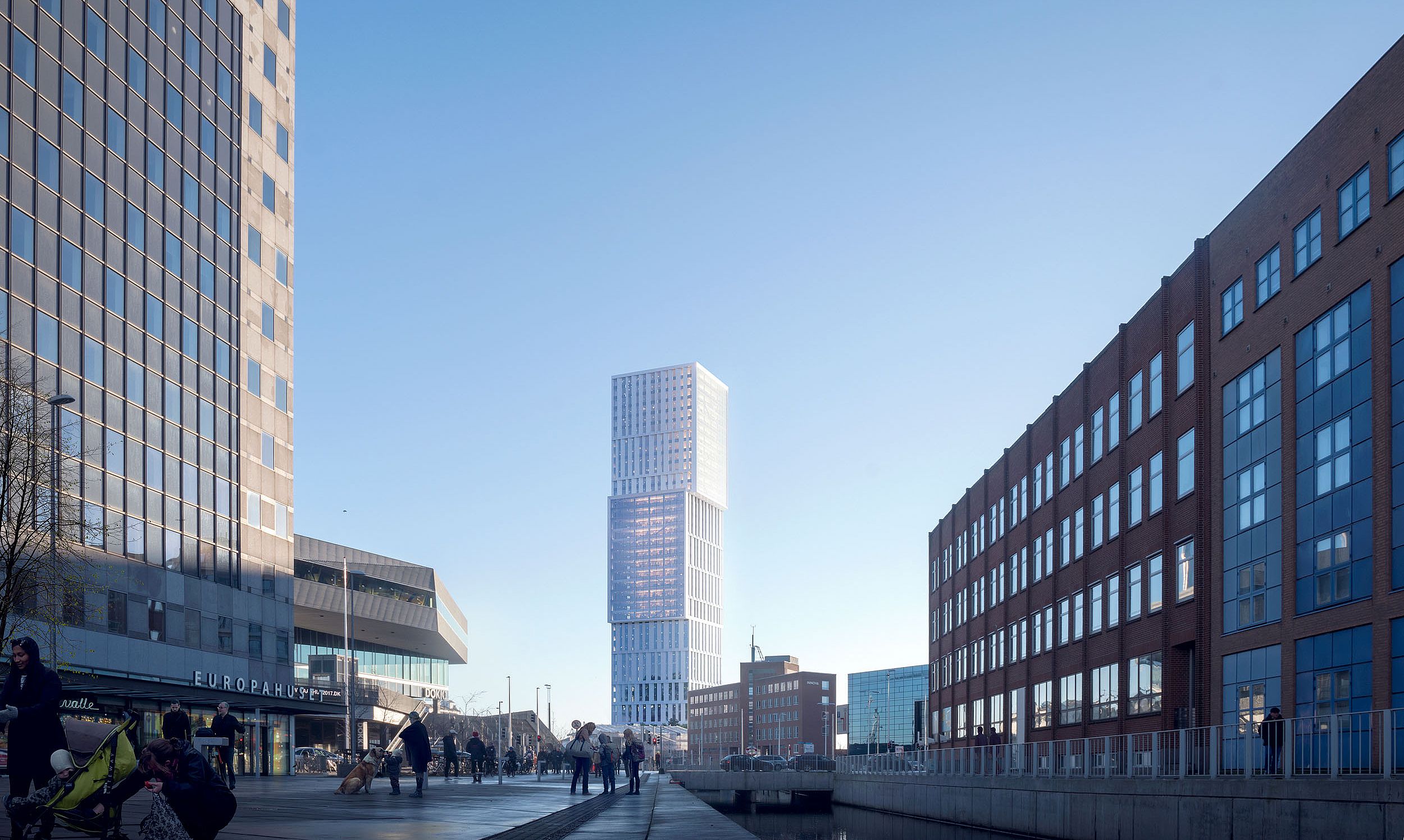 C.F. Møller Architects reveals a new tower for a prominent harbour site ...