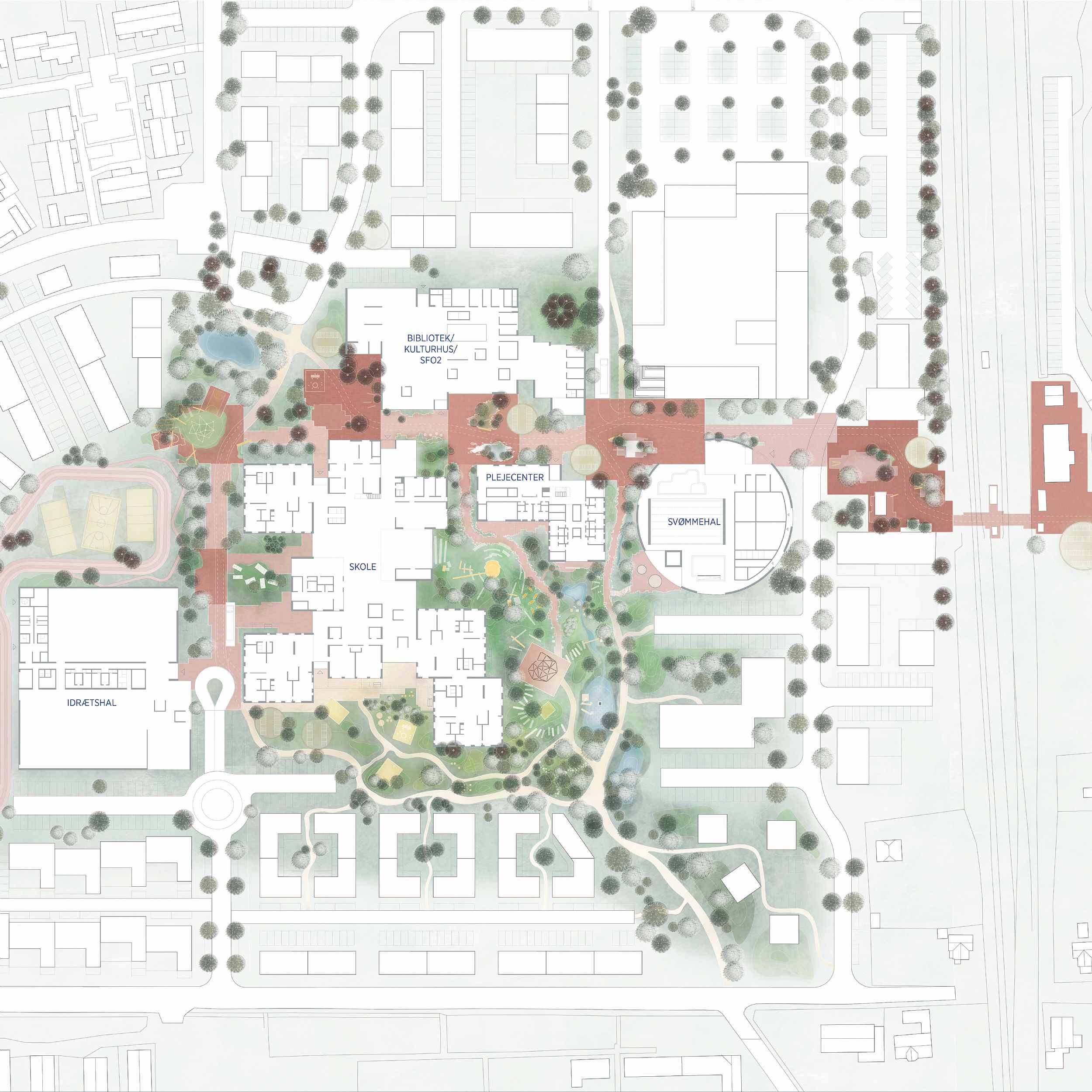 C.F. Møller Architects, GPP architects, NERD architects and AFRY are ...