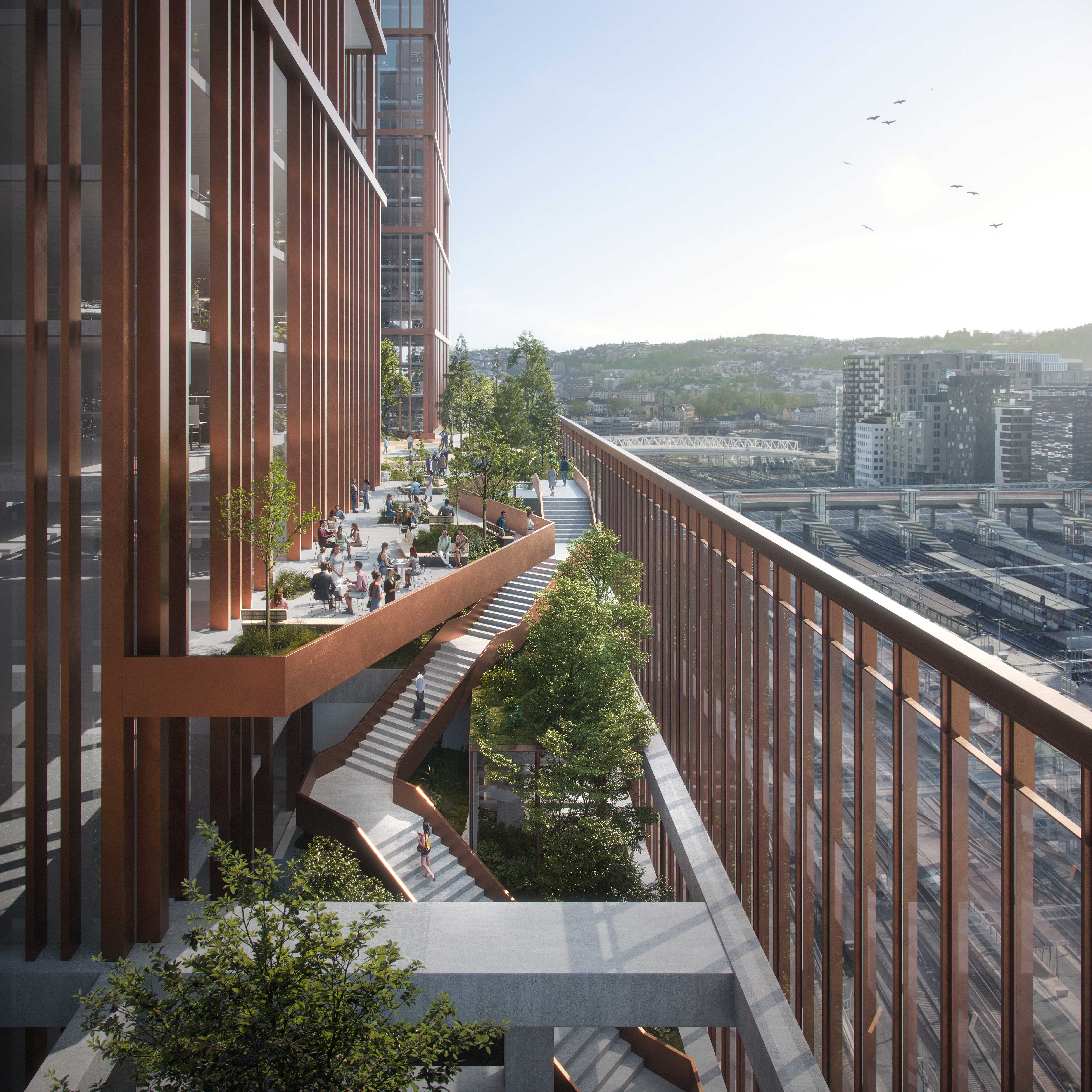 Large-scale transformation and adaptive reuse in central Oslo - C.F. Møller
