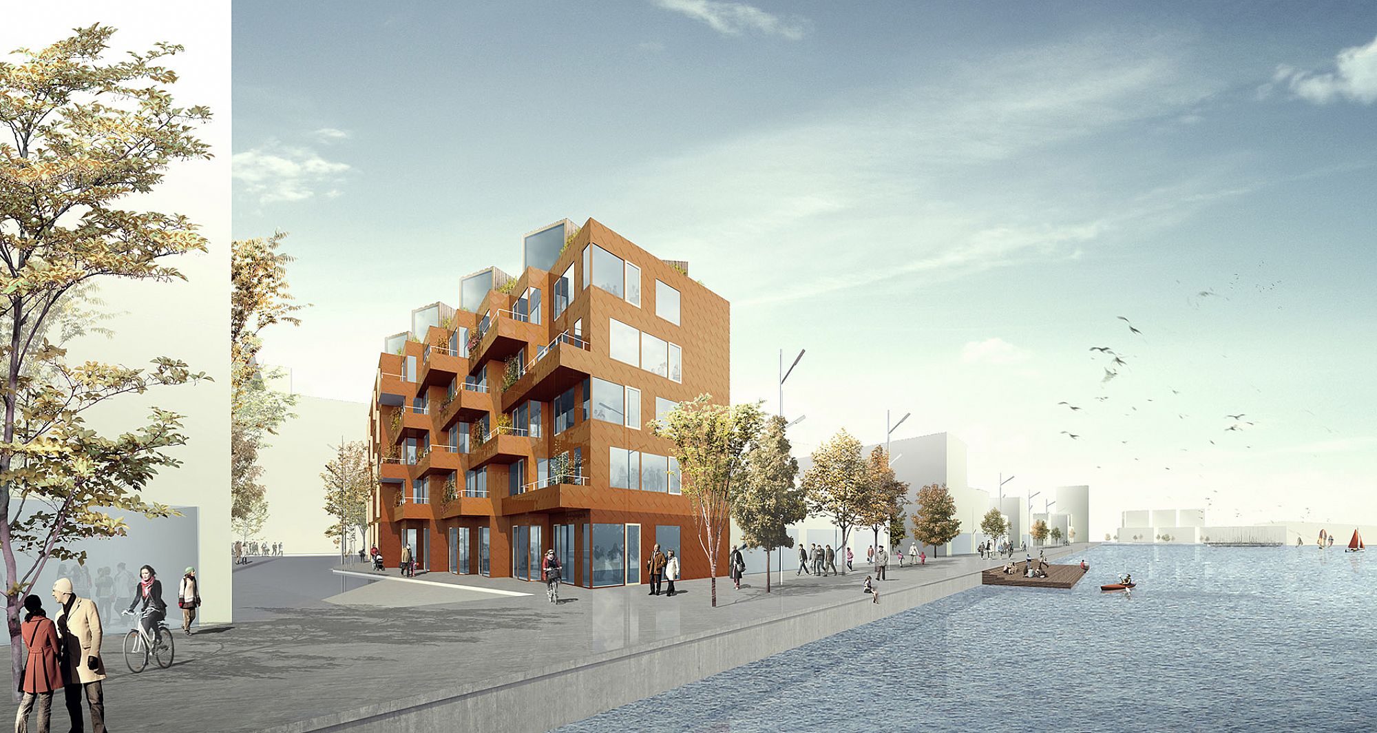Oceanhamnen urban archipelago in Helsingborg - C.F. Møller