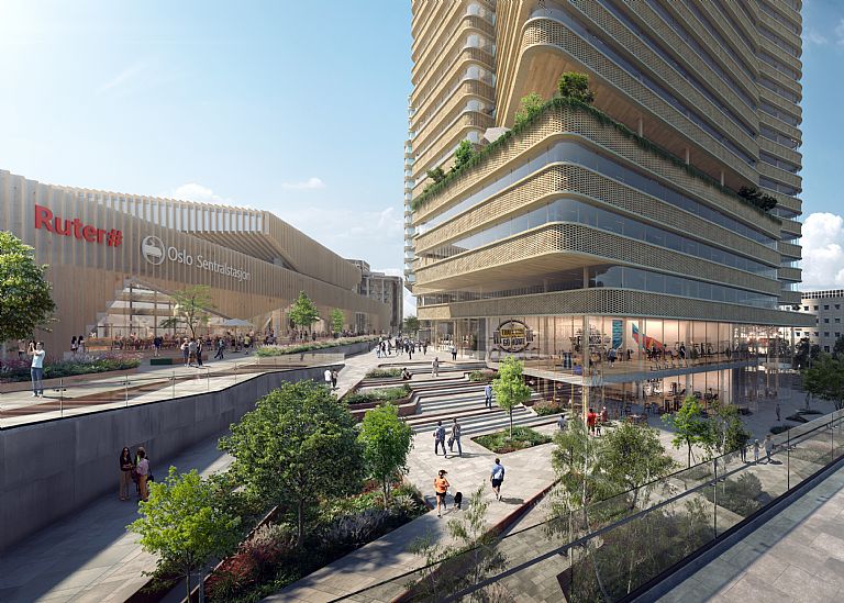 Publication of plan for new urban space in Oslo - C.F. Møller