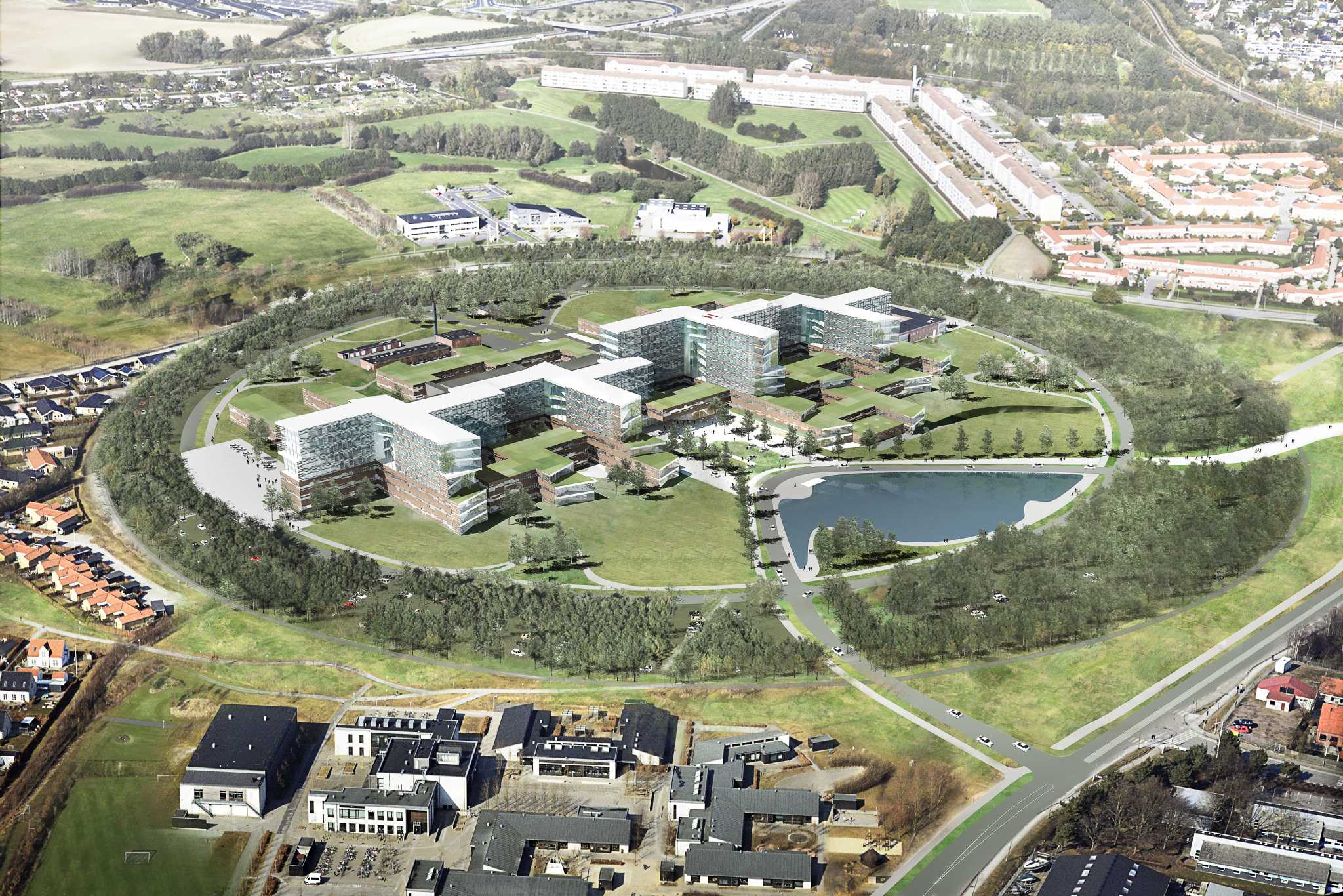 Winning design of a new super hospital - C.F. Møller