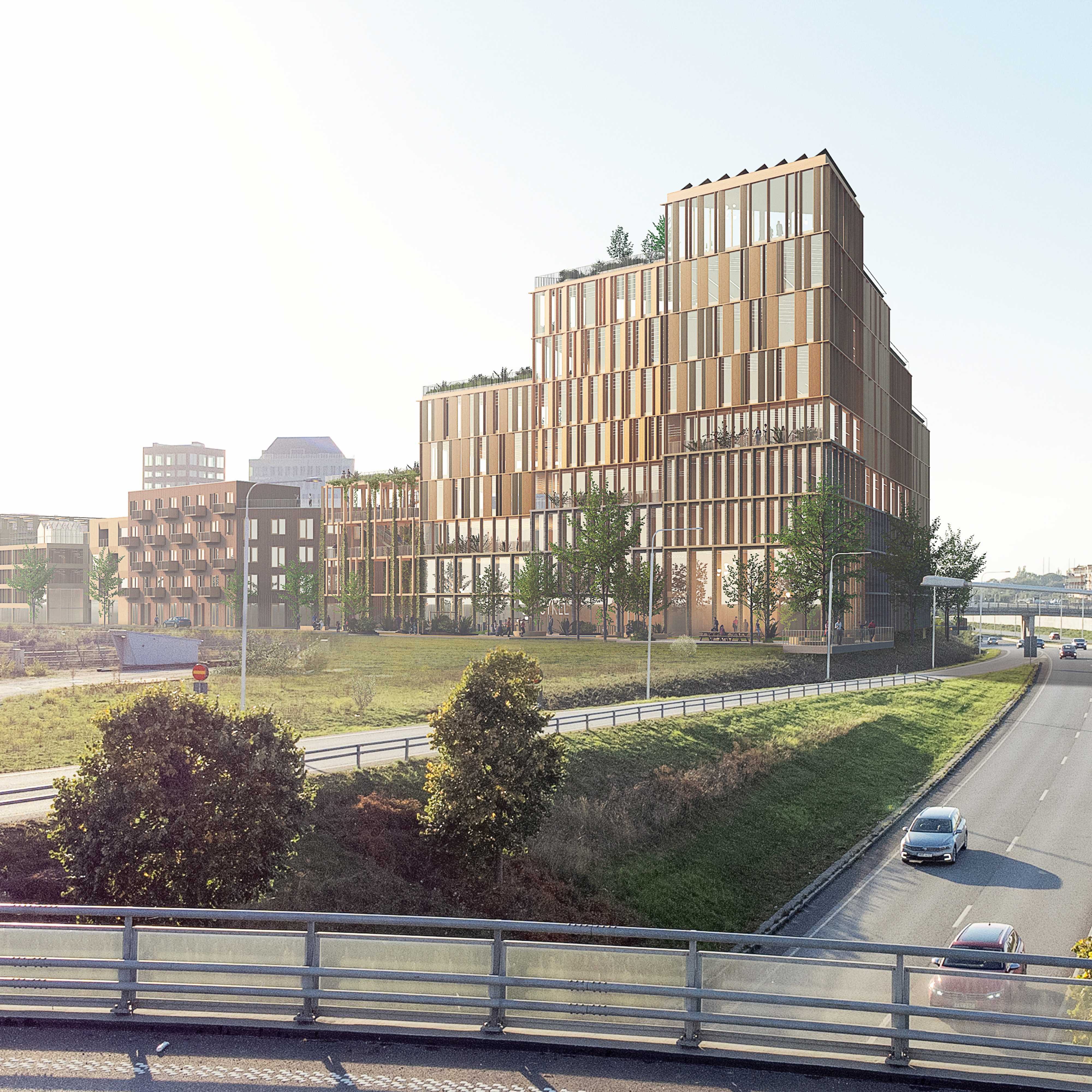 Wins competition in Malmö with triangular office building - C.F. Møller