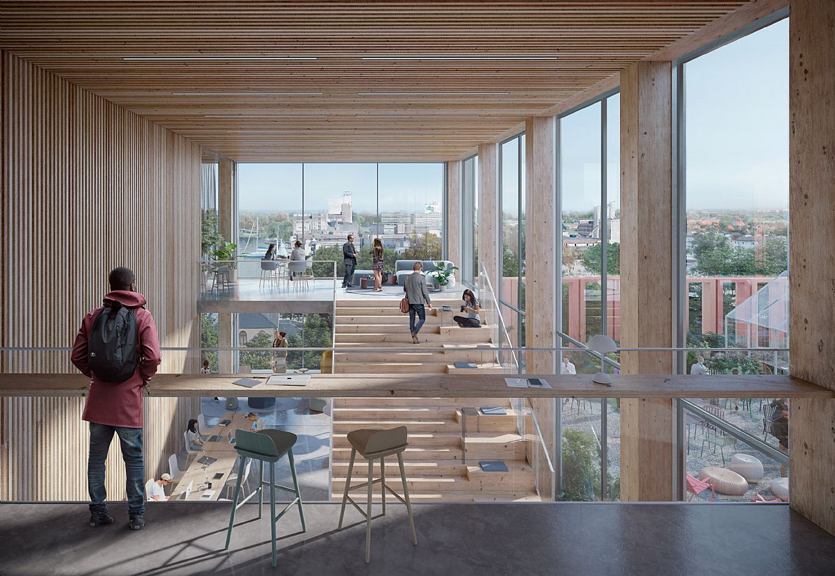 Wins competition with sustainable timber building - C.F. Møller