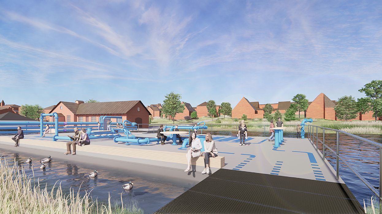 Promoting a green agenda with the transformation of a former water ...