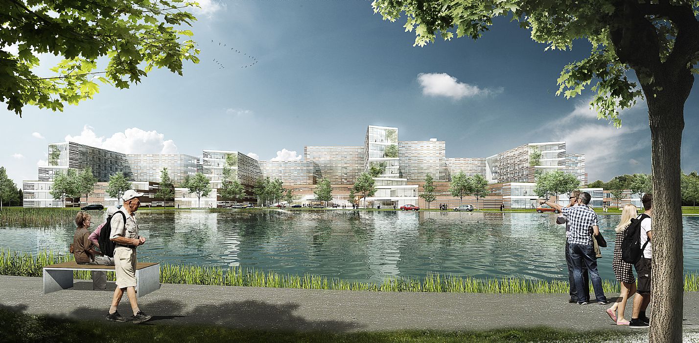 Winning design of a new super hospital - C.F. Møller