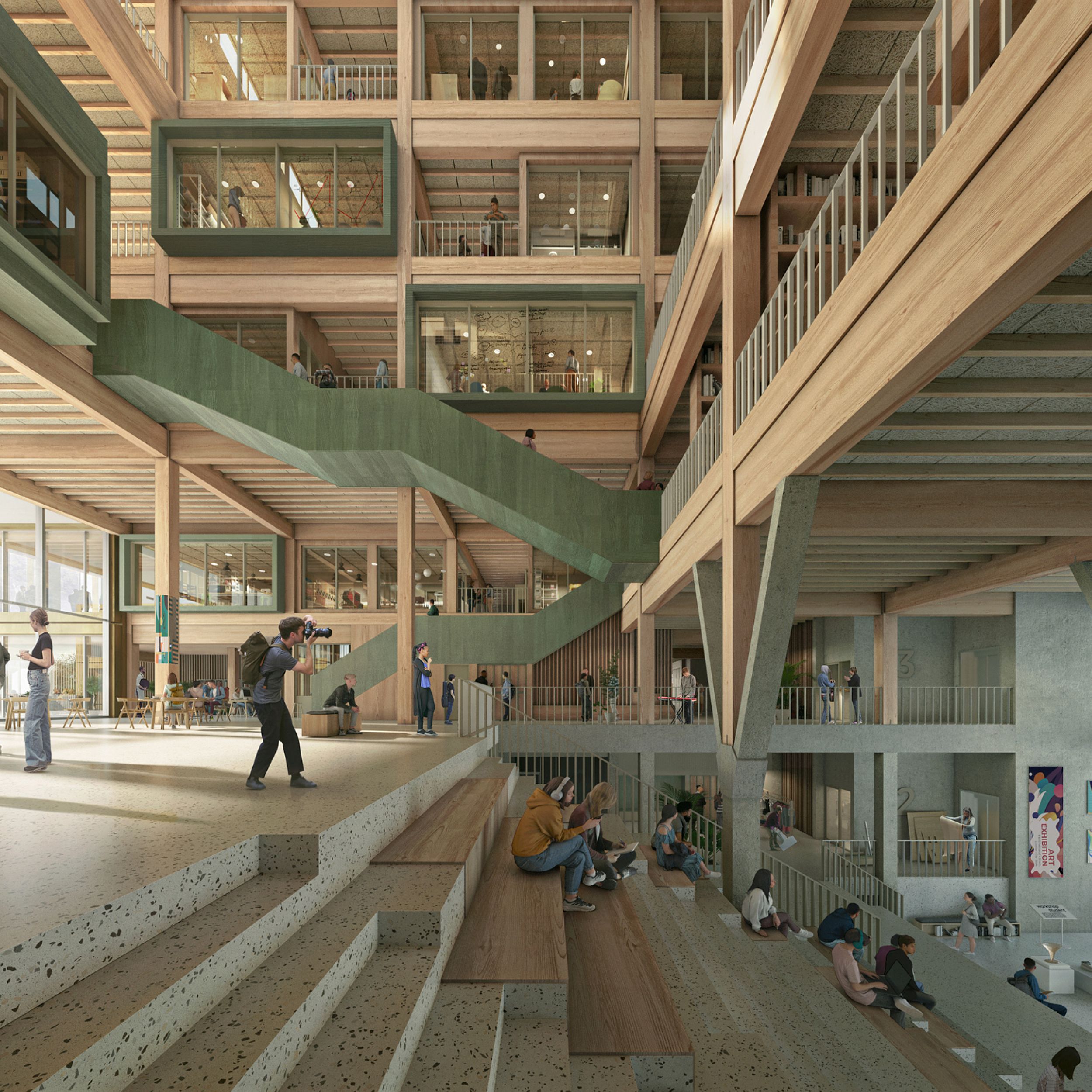 Wins competition for a school in Norway with a proposal that transcends ...