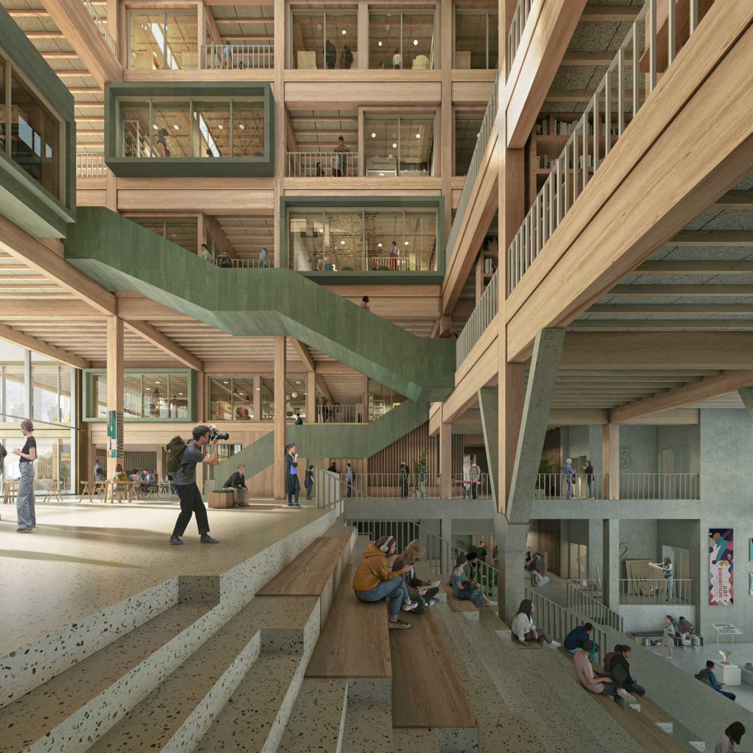 Wins competition for a school in Norway with a proposal that transcends ...