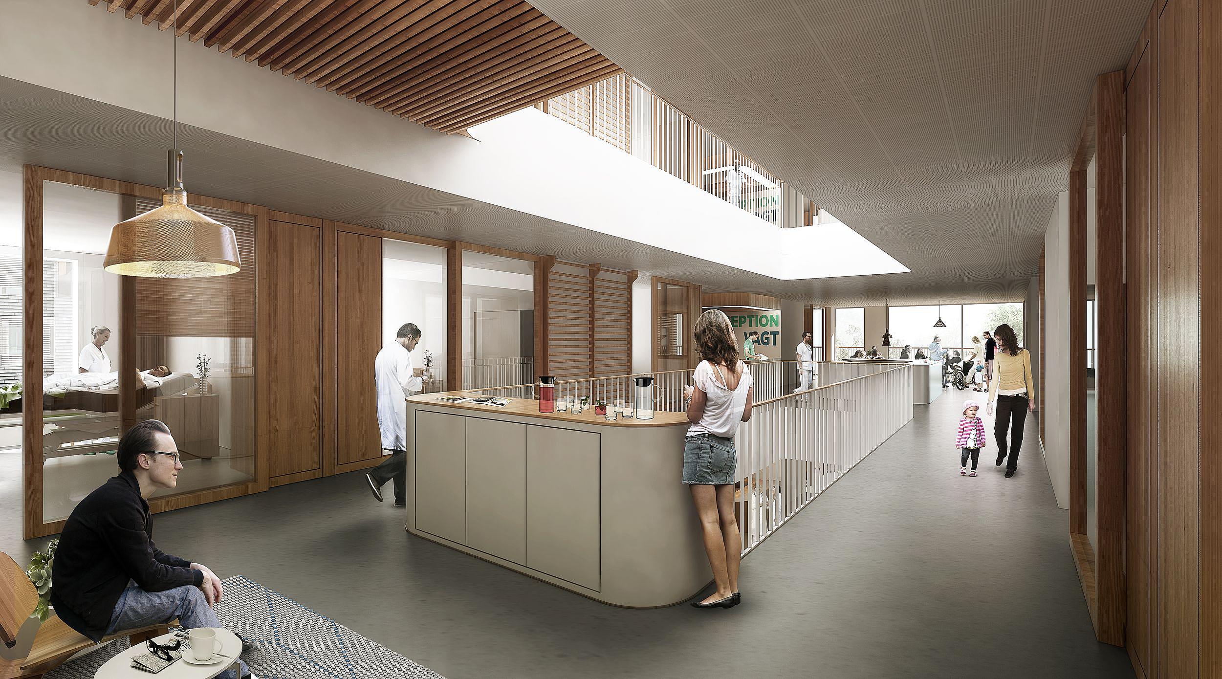 Acute Wards - New Bispebjerg Hospital - Projects - C.F. Møller