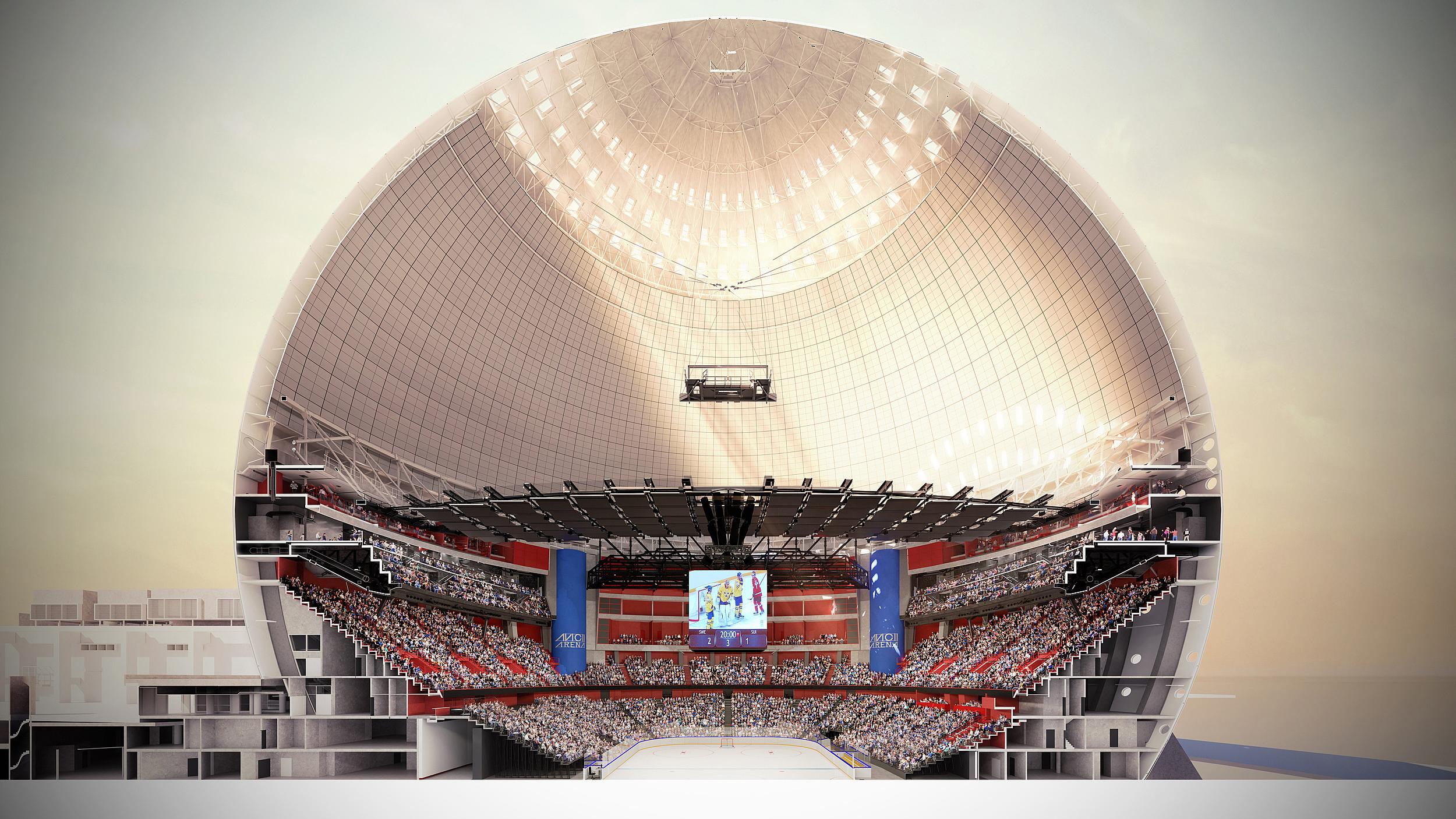 Avicii Arena (Stockholm Globe Arena), renovation and modernization ...