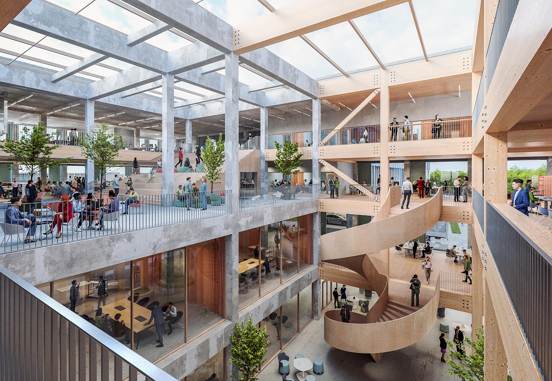 Conversion of a logistics centre into a green mixed-use district ...