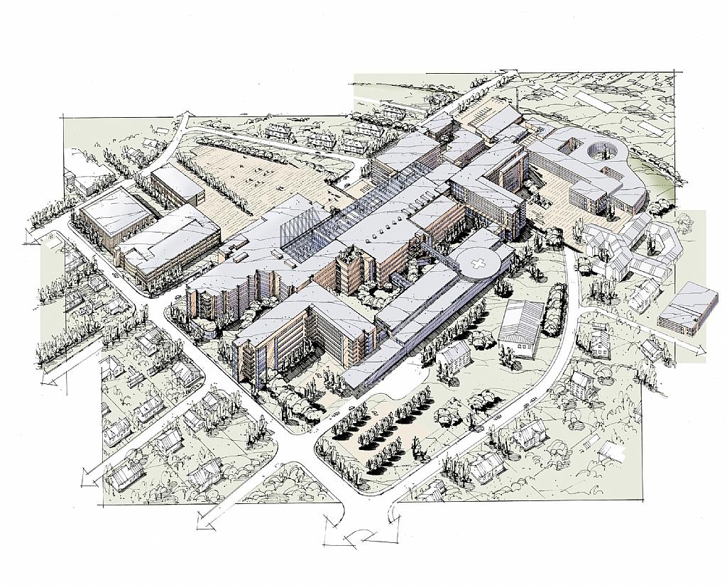 Vestfold Hospital, masterplan - Projects - C.F. Møller