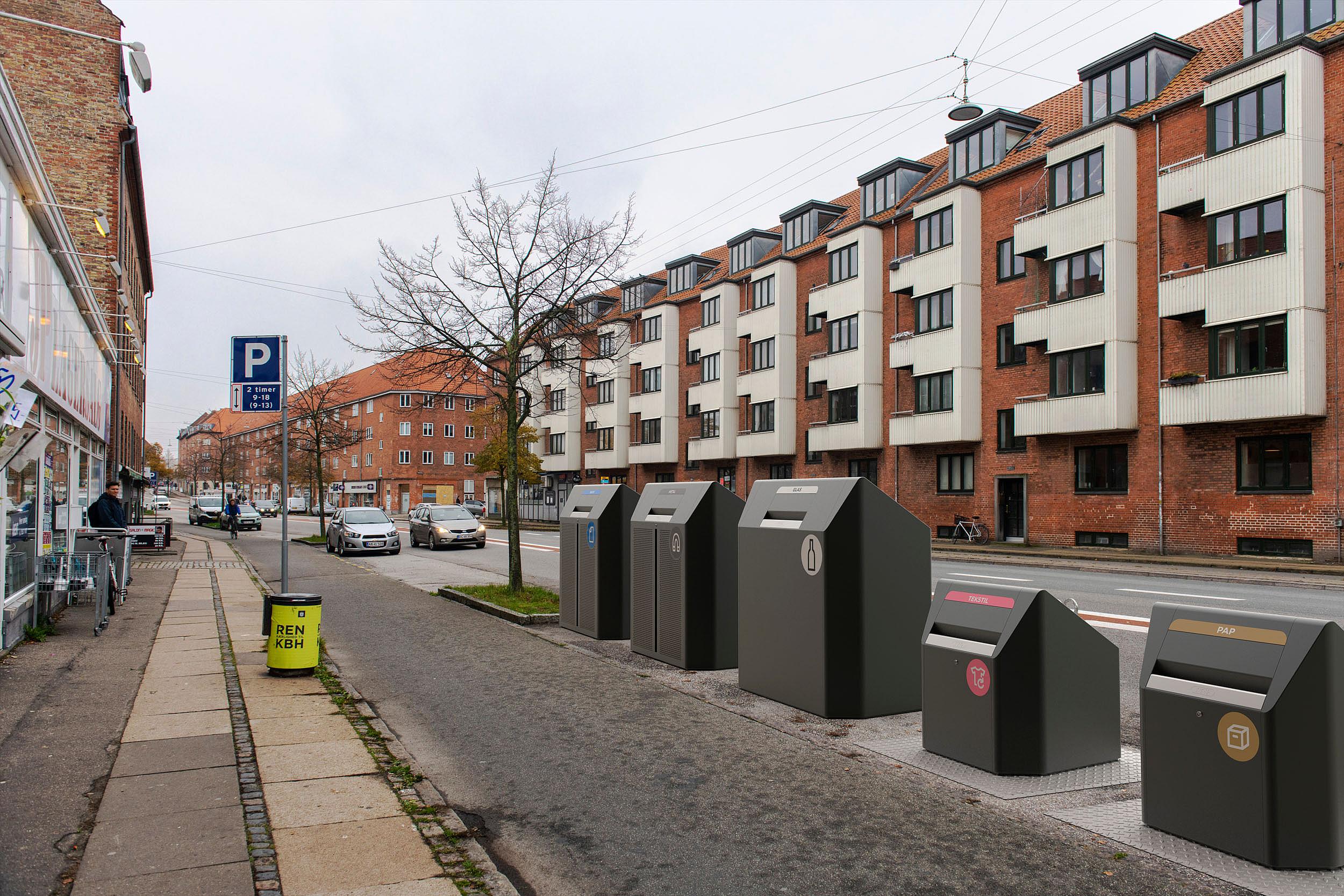 Waste sorting points in Copenhagen - Projects - C.F. Møller